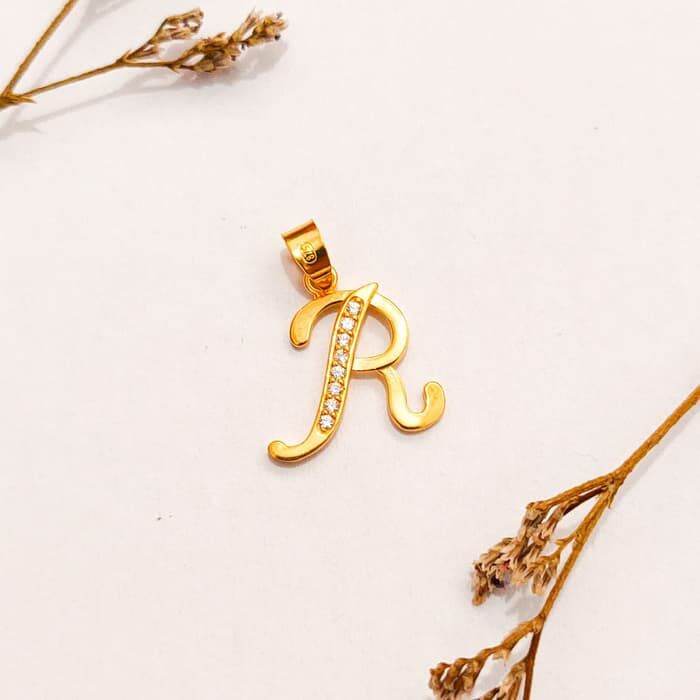 Promo Liontin wanita huruf R insial cantik Elegan | Lazada Indonesia