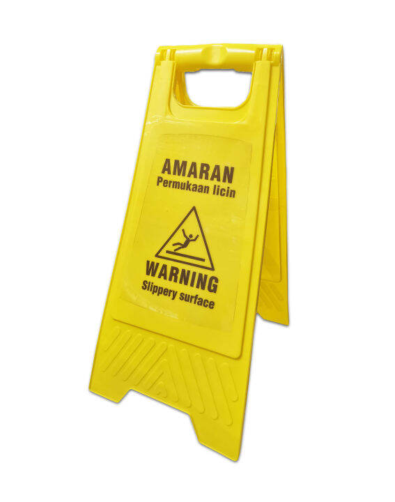 avesta - A Standing Safety Floor Signage - WARNING Slippery surface ...