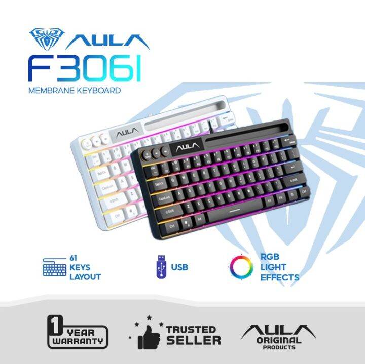 Aula F3061 Wired Gaming Keyboard, RGB, 60% Layout, Media Keys | Lazada PH