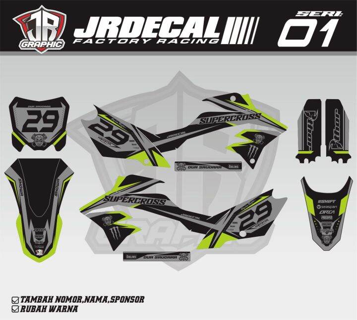 DECAL D-TRACKER 150 SIMPLE KEREN- DEKAL KAWASAKI DTX SUPERMOTO-DEKAL STICKER TRACKER SUPERMOTO ...