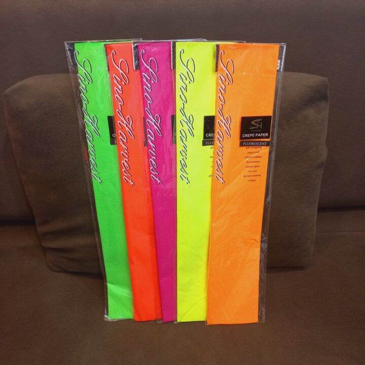 Sino-Harvest Crepe Paper Fluorescent 50cm x 200cm For Gift wrapping ...