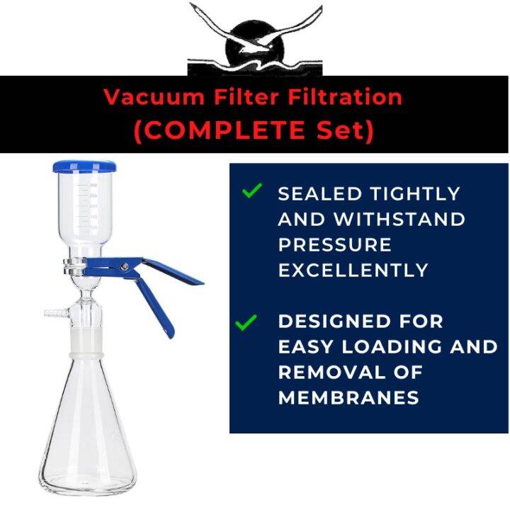 COMPLETE SET Vacuum Filtration Set Filter Membrane Filtering Adapter ...