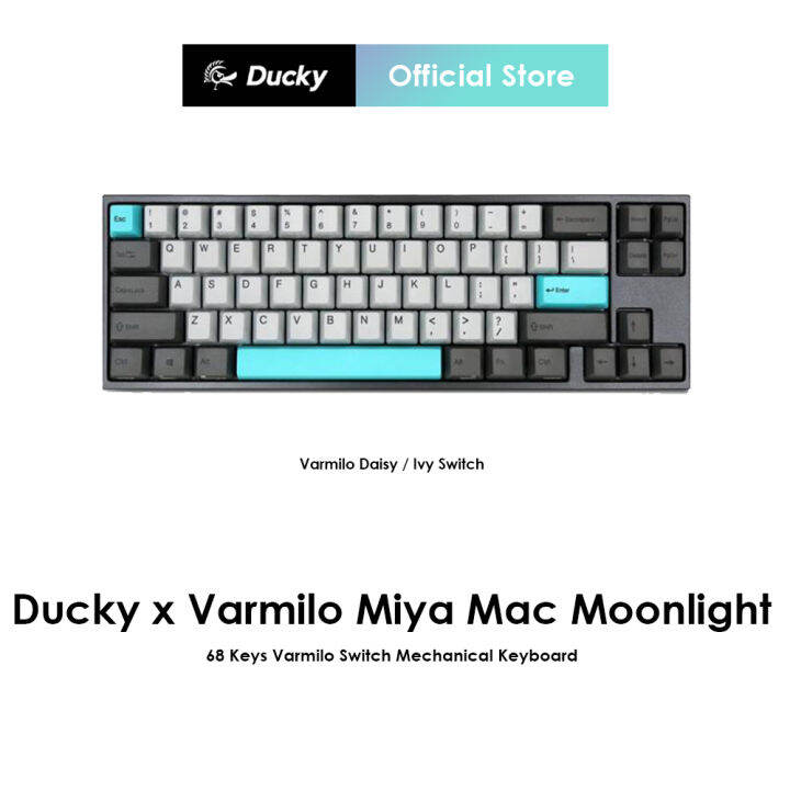 Ducky x Varmilo Miya Mac Moonlight Mechanical Keyboard, (Varmilo Daisy ...