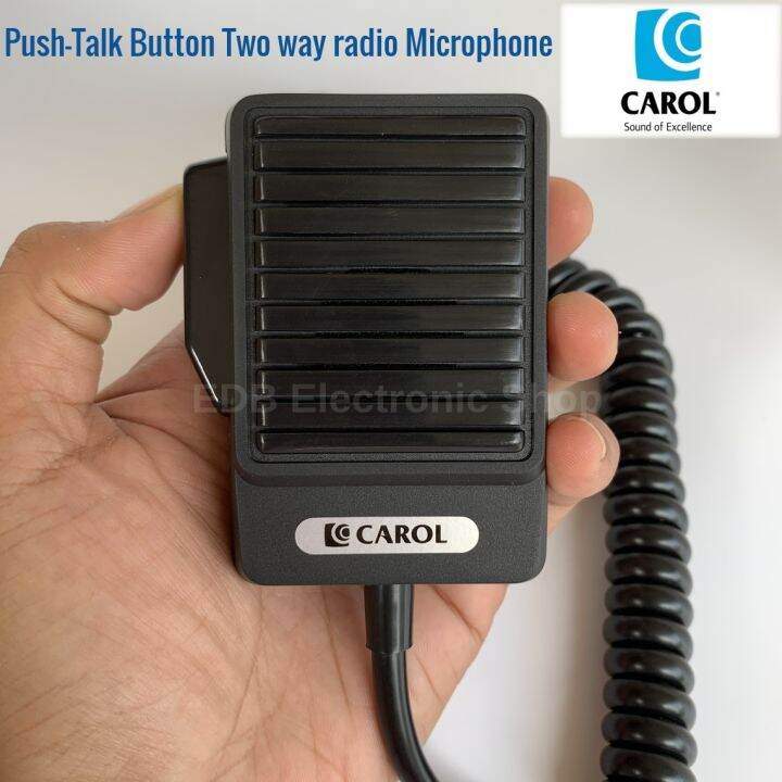 Carol Microphone Push Talk Button Two Way Radio Microphone / Wangwang ...