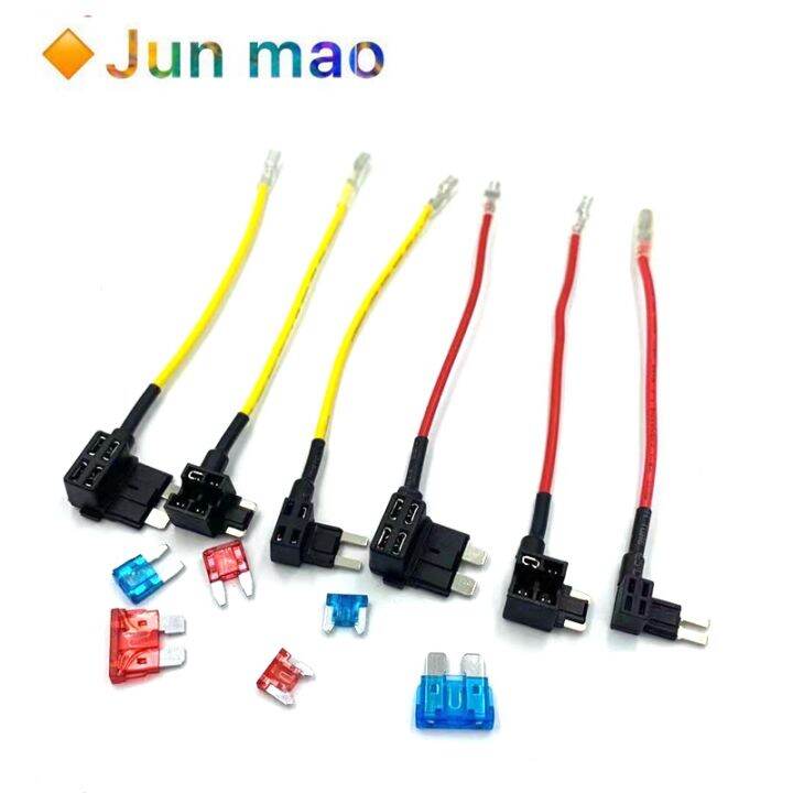 12V MINI SMALL MEDIUM Size Car Fuse Holder Add-a-circuit TAP Adapter ...