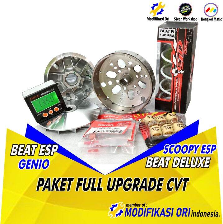 PAKET UPGRADE CVT GENIO ALL NEW BEAT 2020 PAKET FULL PULLEY SET MANGKOK ...