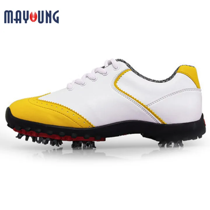 Mayoungลูกกอล์ฟรองเท้ากอล์ฟกันน้ำผู้หญิงกีฬารองเท้าทำกิจกรรมสไตล์เล็บ ...