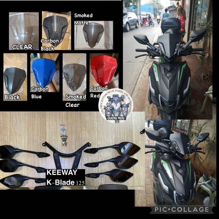 Keeway K-Blade 125 BRACKET SIDE MIRROR AND VISOR SET | Lazada PH
