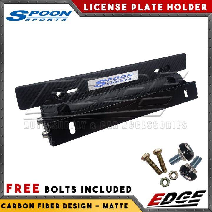 License Plate Holder - Matte - SPOON SPORTS - w/ bolts // universal ...