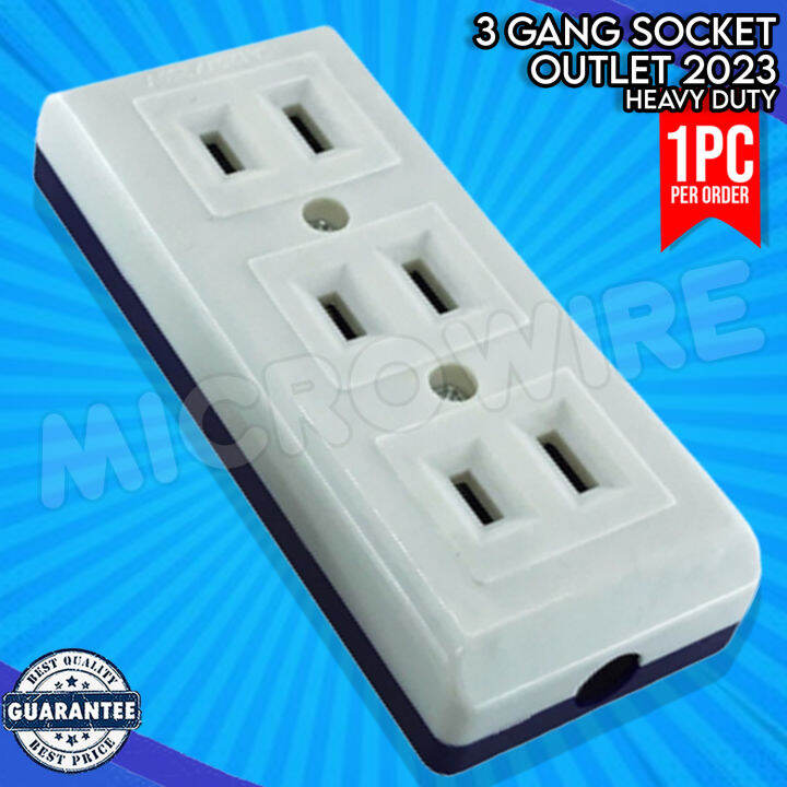 3 Gang Socket Outlet 2023 Heavy Duty | Lazada PH
