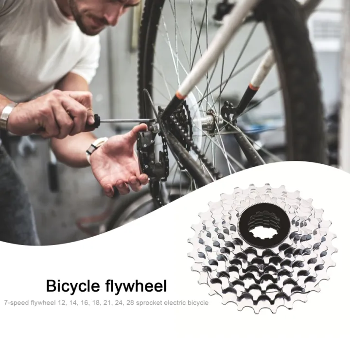 7-Speed Flywheel 12, 14, 16, 18, 21, 24, 28เฟืองจักรยานไฟฟ้า | Lazada.co.th