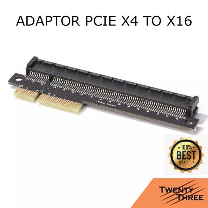 Adaptor Adapter PCIE x4 to x16 konverter vga pci-e pci express riser ...