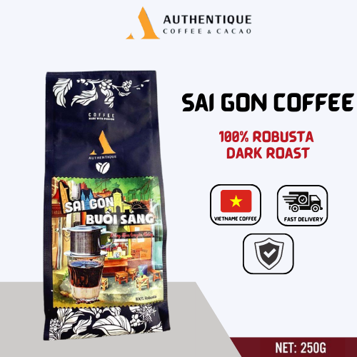 กาแฟ VIETNAM AUTHENTIQUE SAIGON BUOI SANG COFFEE (100% TRADITIONAL ...