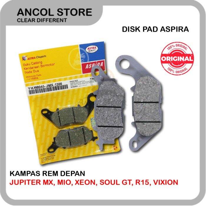 Aspira Kampas Rem Cakram Depan Jupiter MX Mio Xeon Soul GT Disc Pad | Lazada Indonesia