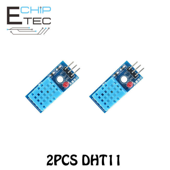 2pcs Dht11 Relative Humidity And Temperature Sensor Module For Arduino
