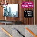 LIST SUDUT SIKU L WPC/ LIST PENUTUP WPC PER BATANG LIS WALL PANEL LIS ...