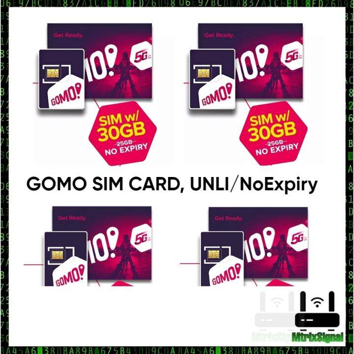 Gomo Simcard - 30GB No Load Expiry / Unli for 1 month | Lazada PH