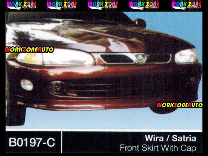 B0197(C) Proton Putra / Wira / Satria Fiber Front Skirt With Cap Body ...