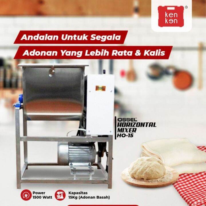 Mixer Adonan 15 kg Mixer Horizontal Giling Roti Adonan Roti Kue ...