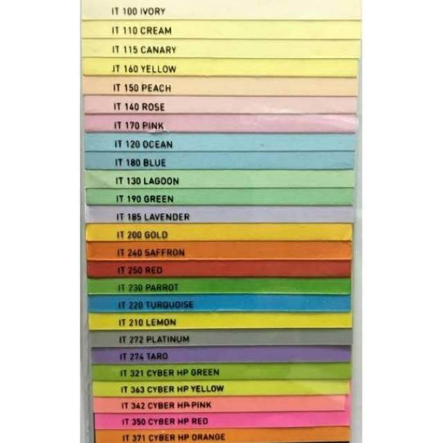 A4 HVS COLOR PAPER KERTAS WARNA | Lazada Indonesia