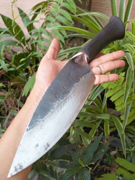 มีดปาดตาล มีดเหน็บ อีเหน็บ (E-Nep) มีดแล่ มีดเดินป่า มีดแคมป์ ใบ 8.1” Sup9 ตีร้อนชุบแข็ง ผิวไฟ ...