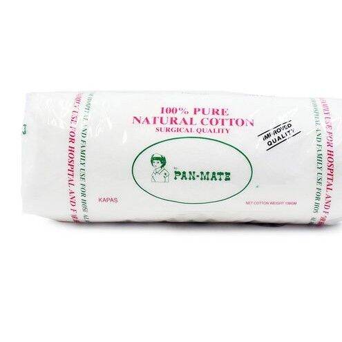 Pan-Mate Cotton Wool (Kapas) Hygienic Soft 100gm | Lazada