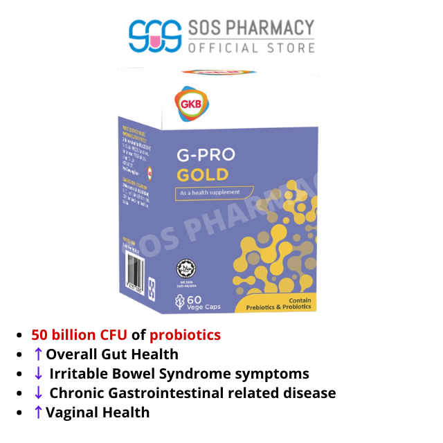 GKB G-Pro Gold - Gut Health Supplement (60S) | Lazada