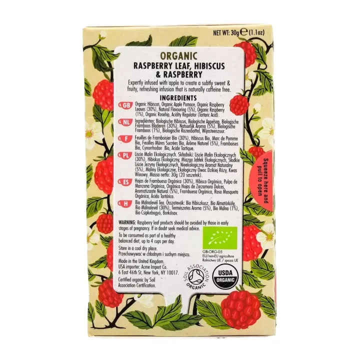 Heath and Heather Organic Tea (Raspberry Leaf) (20 bags) | Lazada PH