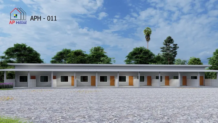 แบบห้องเช่า1ชั้นสไตล์โมเดิร์น รหัส(APH-011) | Lazada.co.th