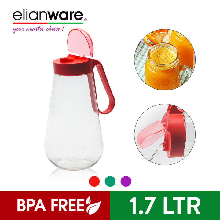 Elianware 1.7Ltr Alcrylic Elegant Transparent Water Jug | Lazada