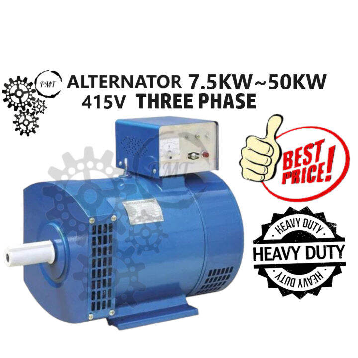 PMT 7.5KW~40KW 415V 3 PHASE ( BEST PRICE ) AC CURRENT DYNAMO ...