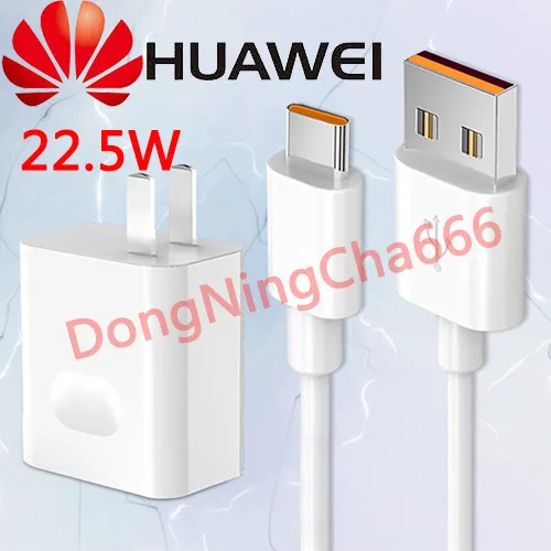 Huawei Charger Original Fast Charger 22.5W 4.5V5A Type-C Cable Adapter ...