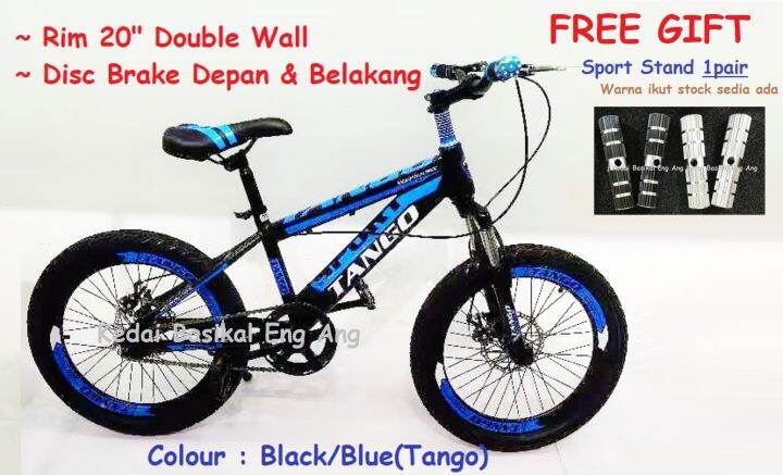 Basikal size 20" TANGO Disc Brake sesuai untuk budak umur antara 8-10 ...