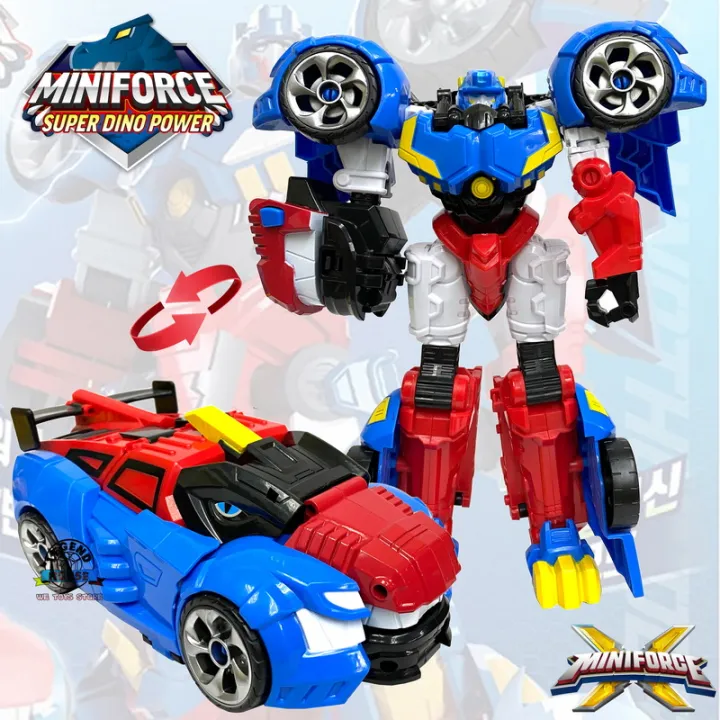 Miniforce Agent X Super Dino Power Robot Tyranno Thunder Mini Force X ...
