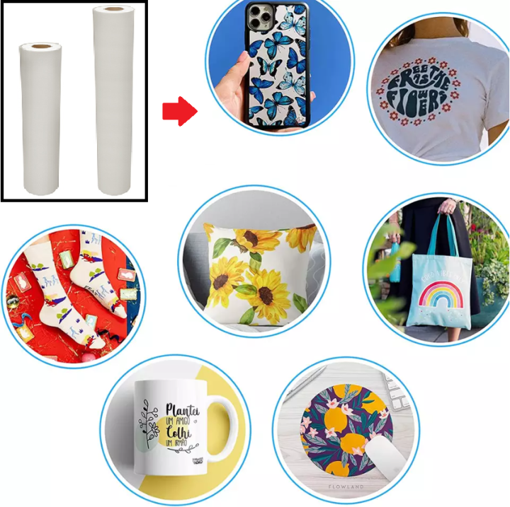 Kertas Sublimasi Untuk Mesin Printer Digital Gramasi 70g Ukuran 0.914m ...