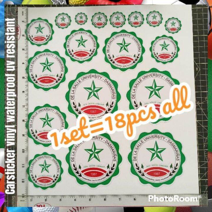 DLSU - DASMARINAS CAVITE LOGO STICKER VINYL CARSTICKER WATERPROOF ...