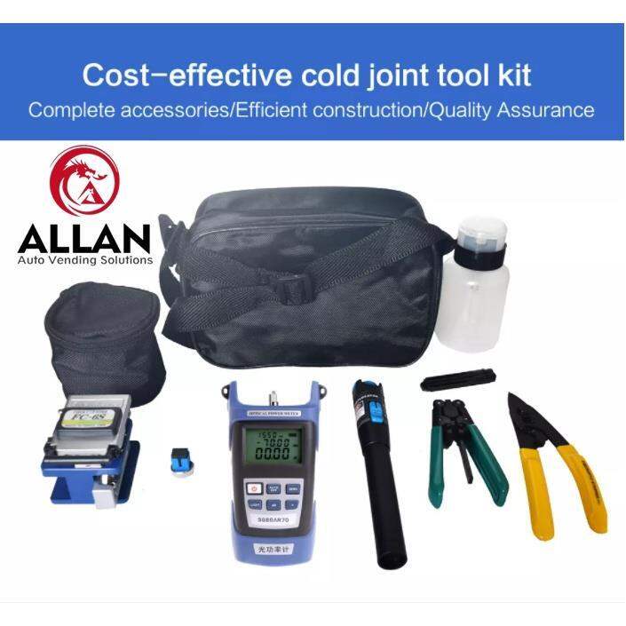 ALLAN FTTH Tool Kit Fiber Cleaver FC-6S Miller's Plier Stripper Visual ...