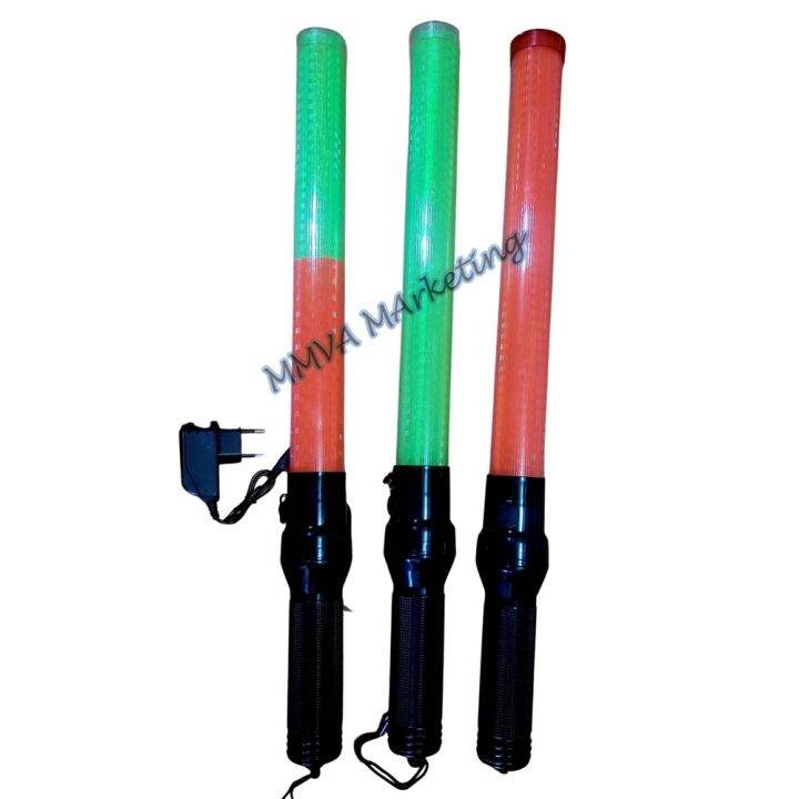 Baton 2in1 Red and Green 54cm Rechargeable Traffic Baton Light ...