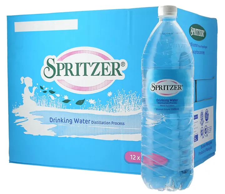 1.5L x 12 Spritzer Distilled Drinking Water | Lazada