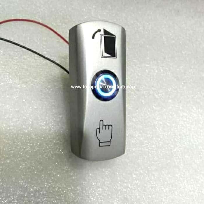 PUSH BUTTON STAINLESS DOOR EXIT METAL OUTBOW LED ACCESS CONTROL | Lazada Indonesia