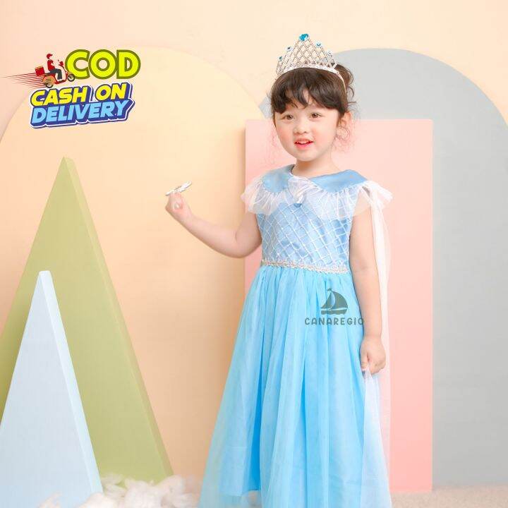 Dress Elsa Frozen Anak Baju Custome Karakter Elsa Frozen Dres FROZEN ...