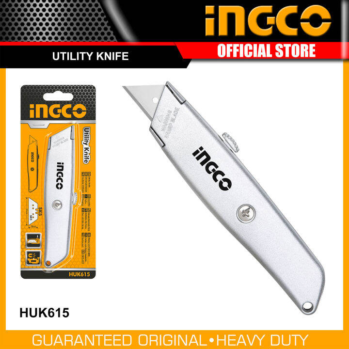 Ingco HUK615 Utility Knife Zinc Alloy Body with SK5 Blade IHT | Lazada PH