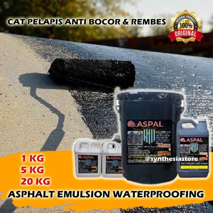 Cat Aspal Cair Pelapis Anti Bocor Waterproofing Untuk Dak Cor Beton ...