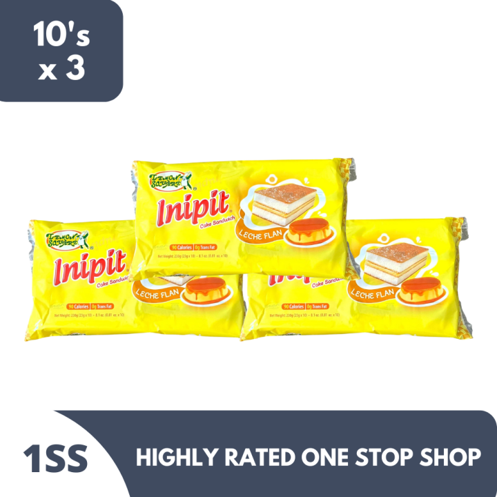 Lemon Square Inipit Leche Flan 10's x 3 | Lazada PH