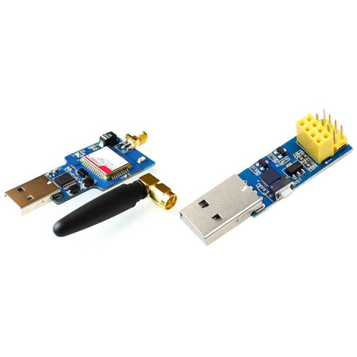 1 Pcs USB To Esp8266 Esp-01 Esp-01S Serial Module Adapter & 1 Pcs USB ...