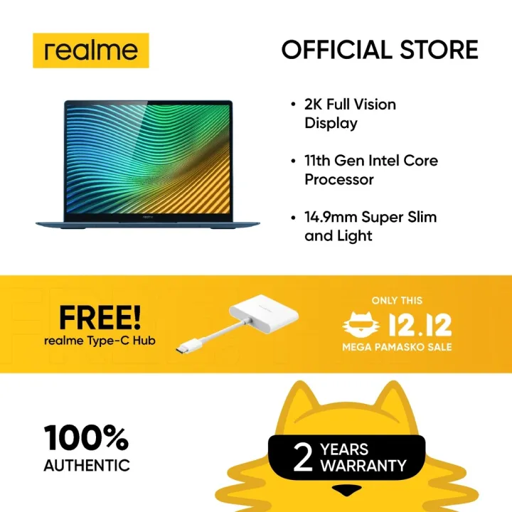 realme Book Laptop (8GB 256GB SSD) 11th Gen Intel® i3 Core™ Processor ...