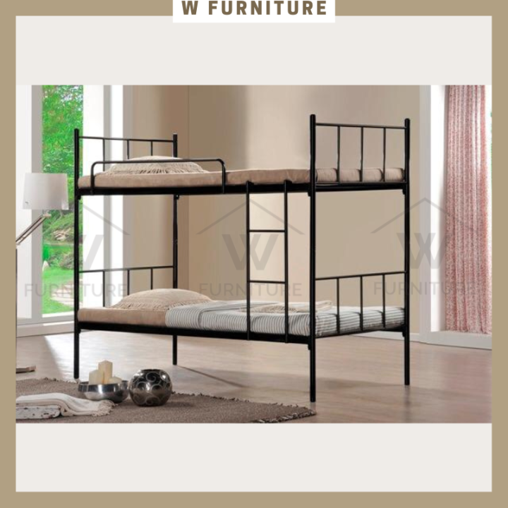 Wfurniture Double Decker Bed Frame/Double Decker Frame Metal / Katil Double Decker / Katil 2 ...