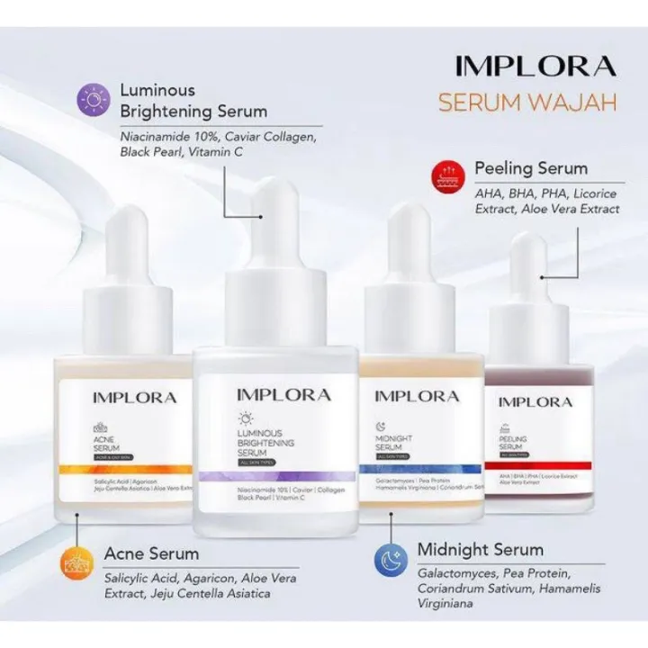 Implora Serum Wajah 20ml | Lazada Indonesia