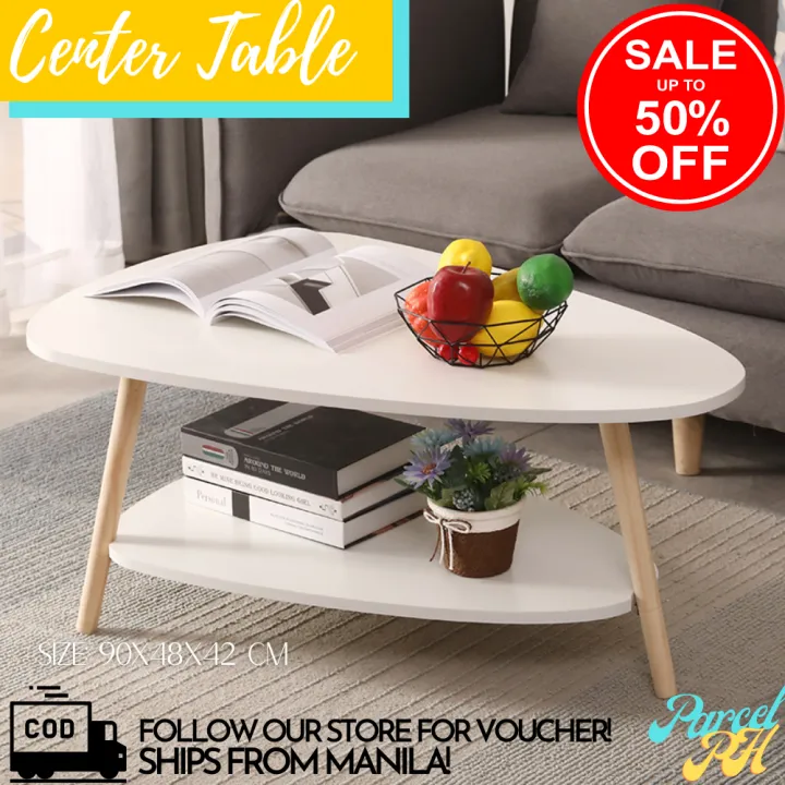 PARCELPH High Quality Nordic, Scandi Center Table | 2 Layer Living Room ...