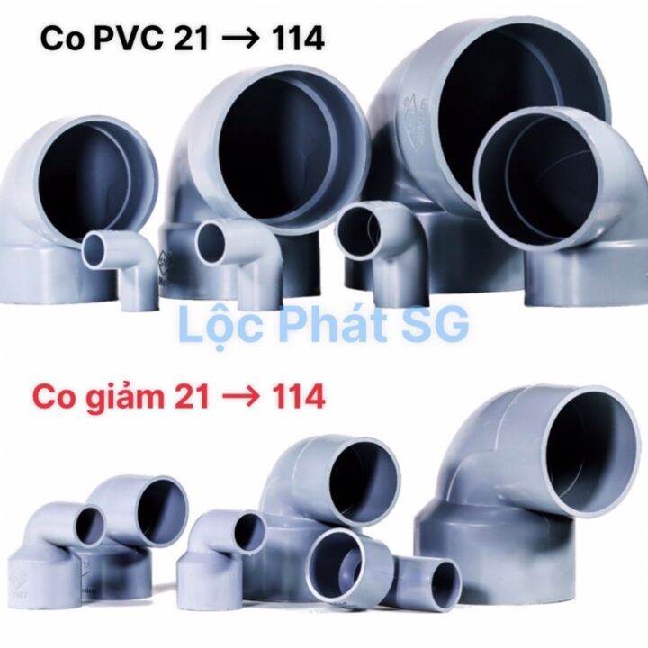 Cút, Co PVC, co giảm PVC 21, 27, 34,… phụ kiện ống nước PVC đủ loại ...